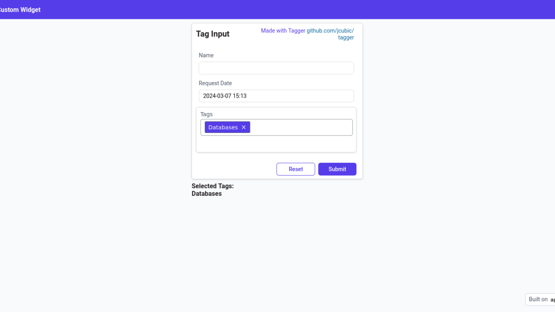 Tag Input Custom Widget | Appsmith Community Portal Tag Input Custom Widget | Appsmith Community Portal