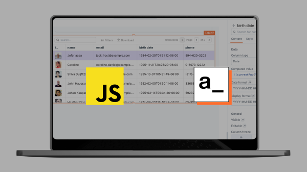 Use Custom Logic in Appsmith Table Cells - Calculate Age | Appsmith ...