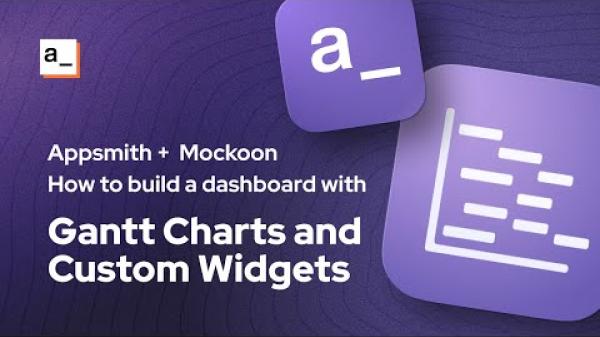 How to Build a Dashboard with Gantt Charts and Custom Widgets ...