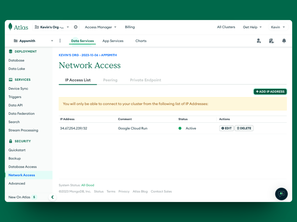 Self Host Appsmith Using Mongodb Atlas As An External Database Appsmith Community Portal