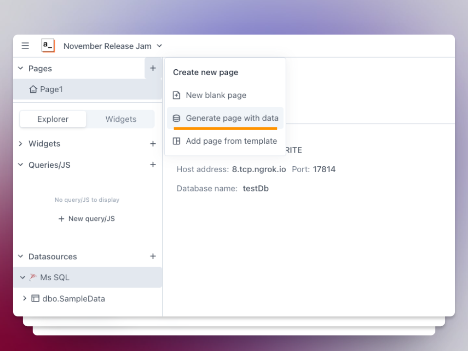 Integrating Appsmith with Microsoft SQL Server | Appsmith Community Portal Integrating Appsmith with Microsoft SQL Server | Appsmith Community Portal